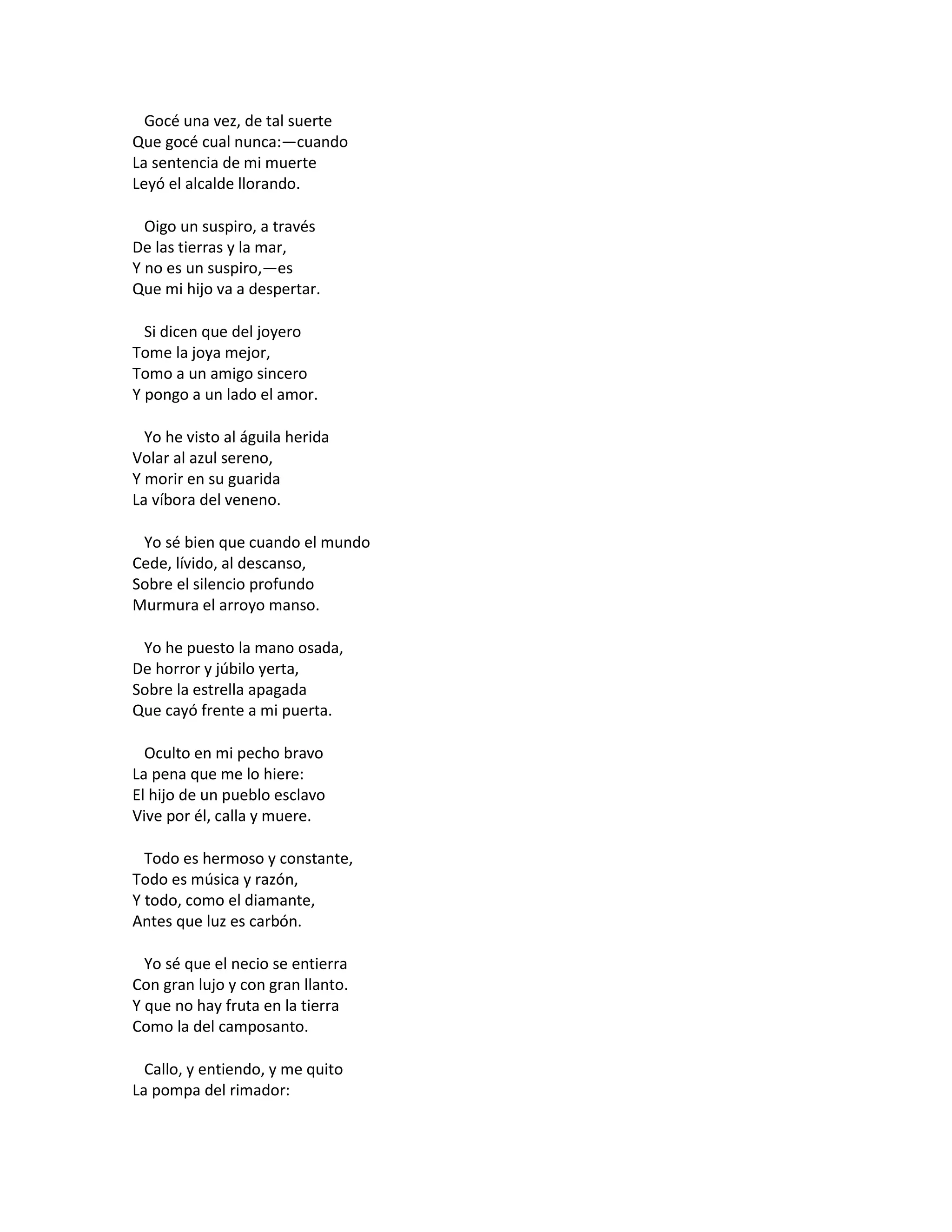 Jose Marti - Versos sencillos (antologia para niños) | DOCX