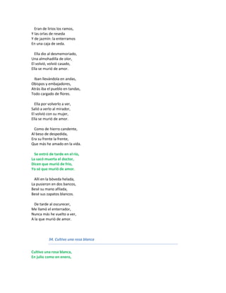 Jose Marti - Versos sencillos (antologia para niños) | DOCX