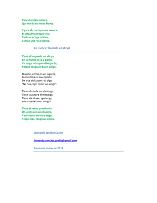 Jose Marti - Versos sencillos (antologia para niños) | DOCX