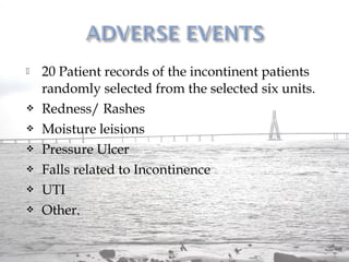 Josna Celi Jose Urinary Incontinence in Elderly Nursing Home Residents ...
