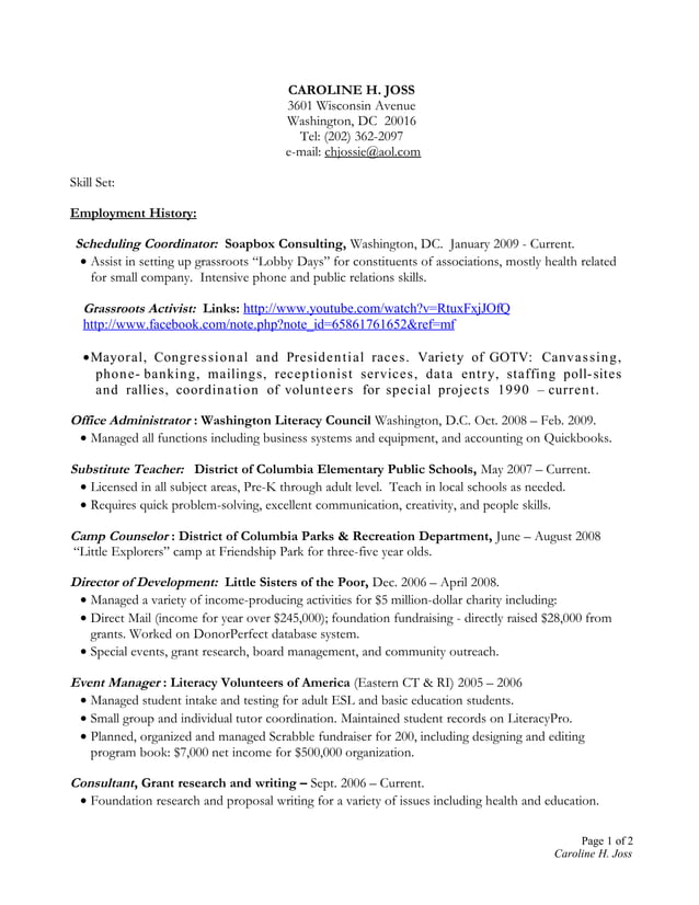 Joss C Resume 09 | PDF