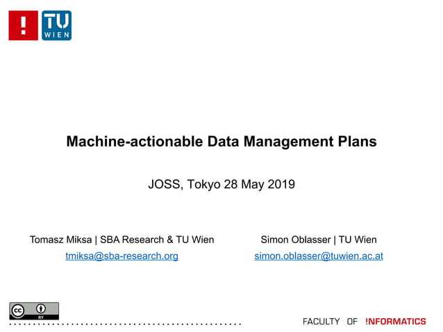 Machine-actionable Data Management Plans | PDF | Databases | Computer Software and Applications
