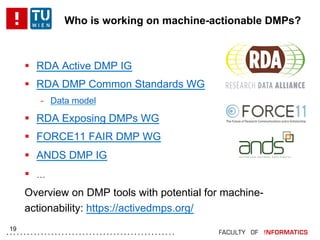 Machine-actionable Data Management Plans | PDF | Databases | Computer Software and Applications
