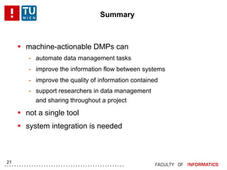 Machine-actionable Data Management Plans | PDF | Databases | Computer Software and Applications