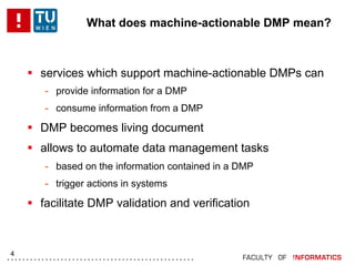 Machine-actionable Data Management Plans | PDF | Databases | Computer Software and Applications