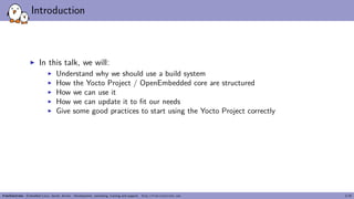 Embedded Recipes 2017 - Introduction to Yocto Project/OpenEmbedded ...