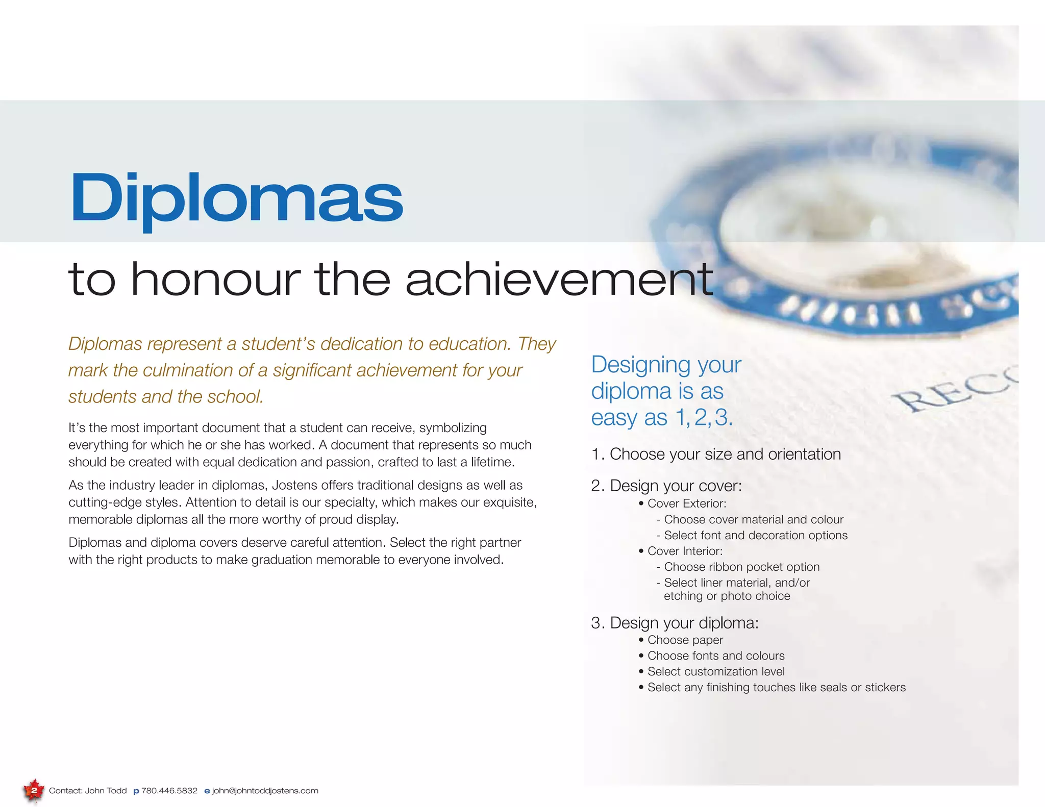 Jostens Diploma Catalogue | PDF