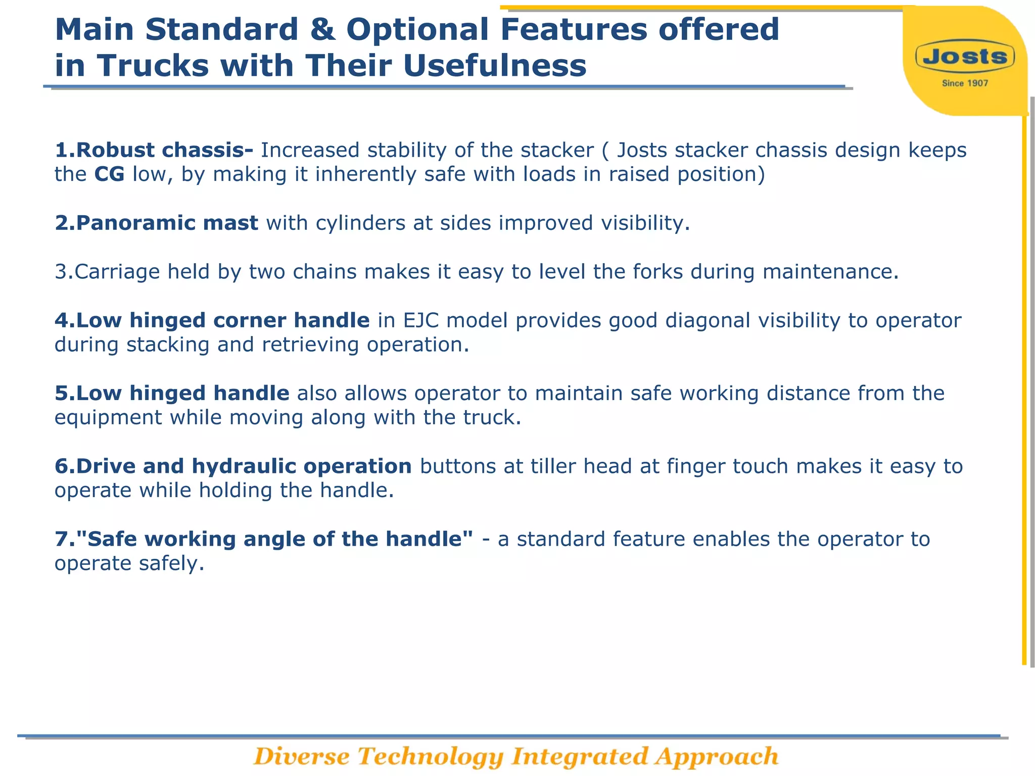 Josts electric stacker | PPT