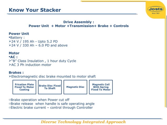 Josts electric stacker | PPT | Radio Control | Hobbies & Interests