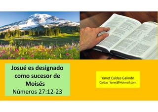 Josué es designado como sucesor de Moisés | PDF