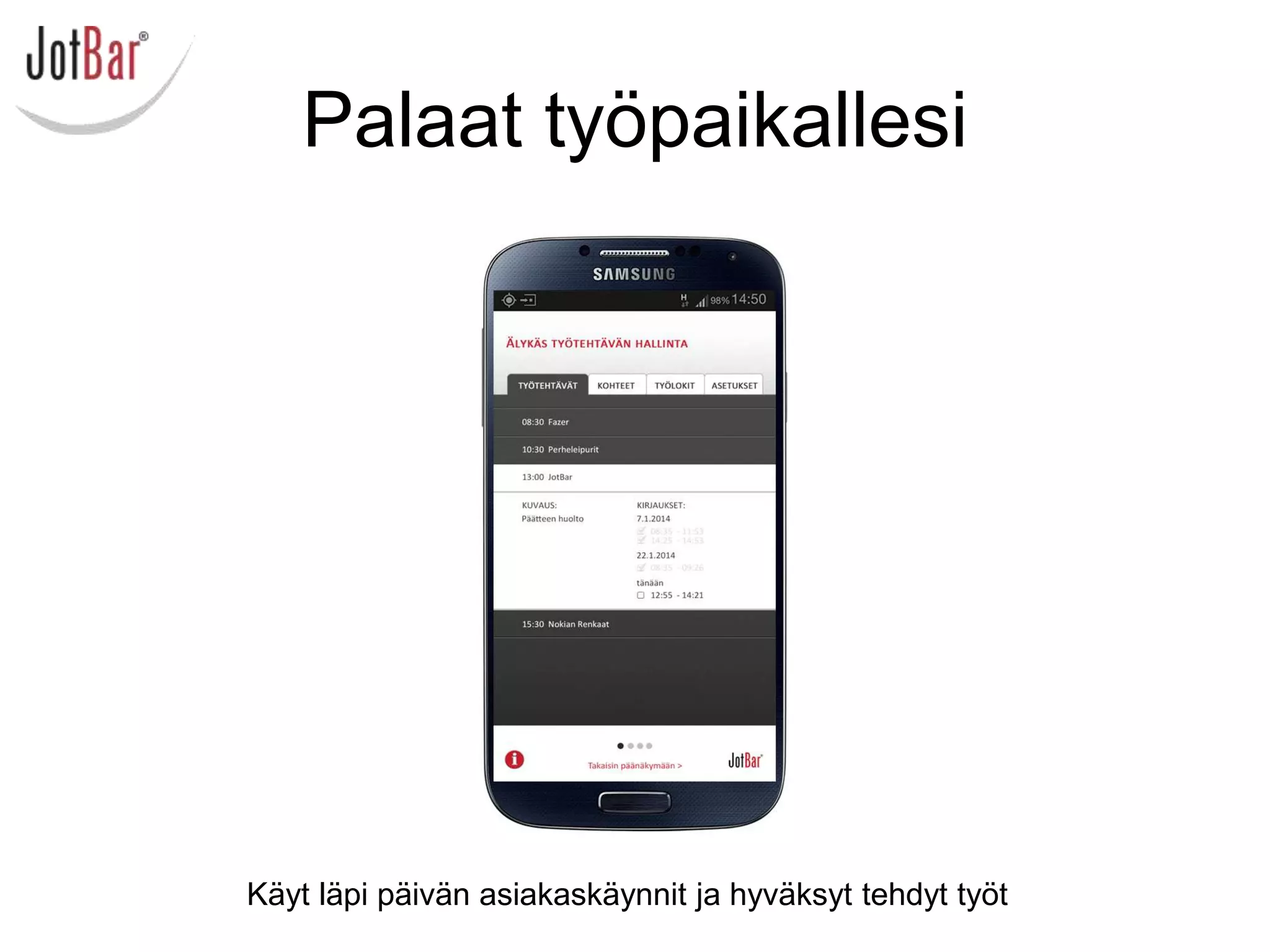 Jotbar mobiilileimaus | PPT