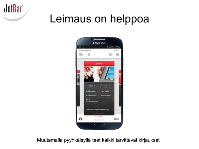 Jotbar mobiilileimaus | PPT