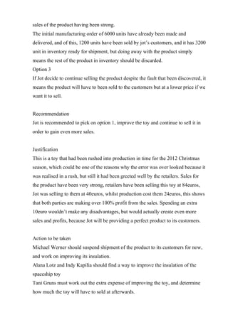 Jot case study - Report 2 | DOCX