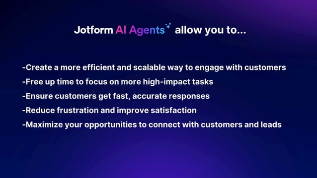 Jotform AI Agents: Overview and Benefits | PDF