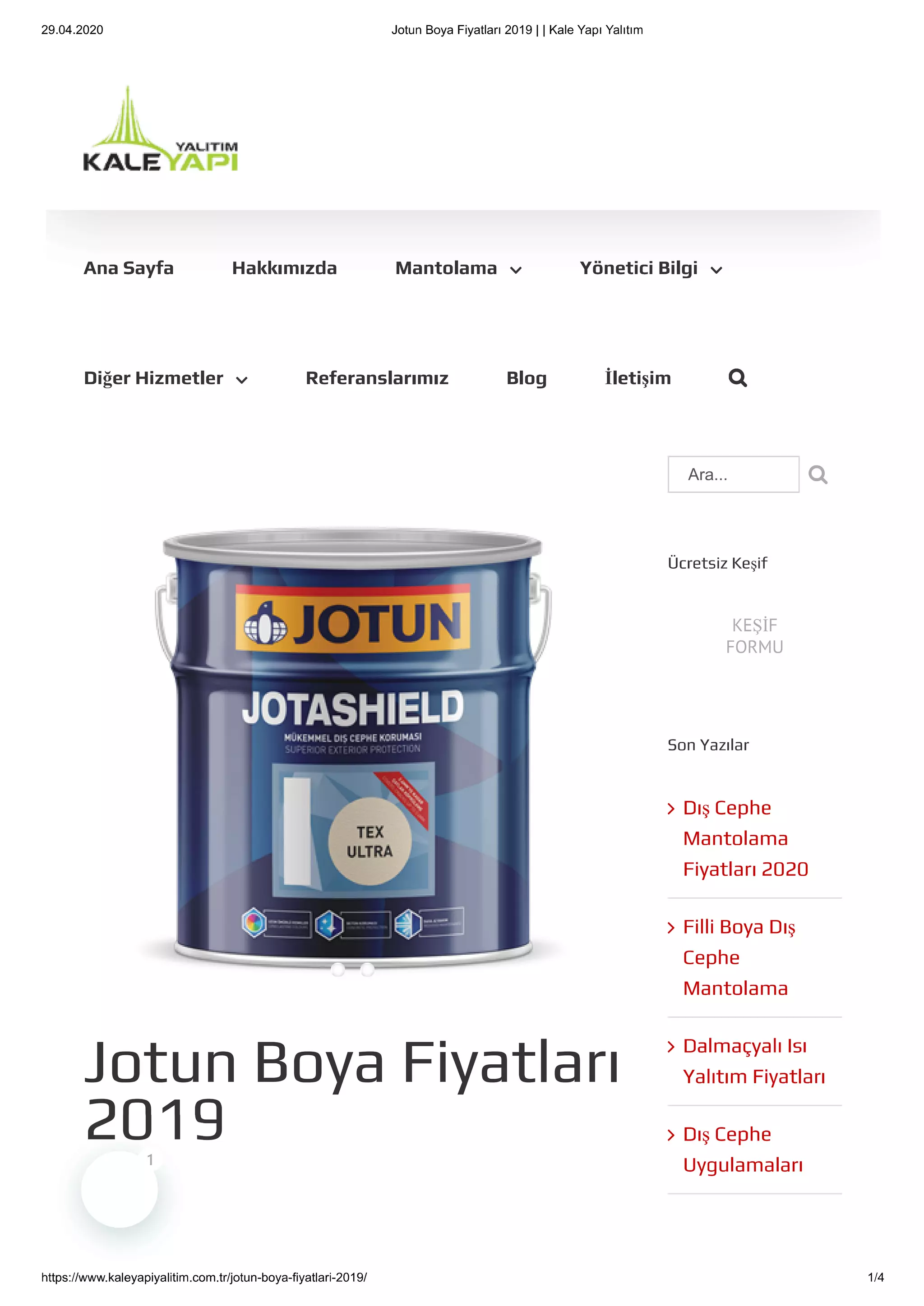 Jotun boya-fiyatlari-2019 | PDF