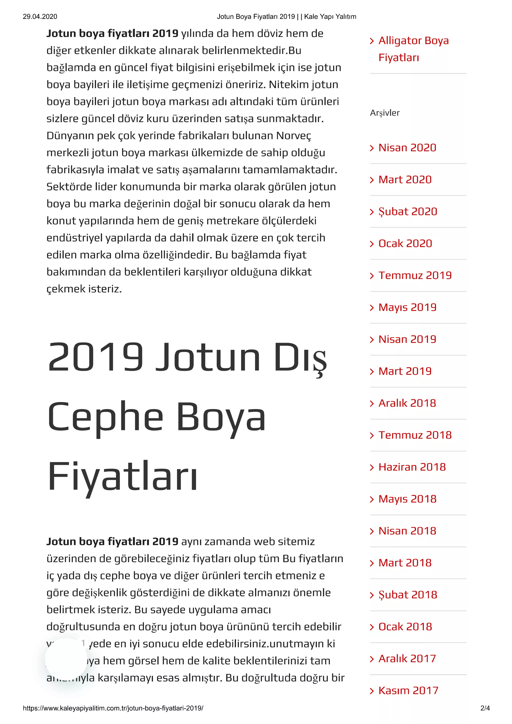 Jotun boya-fiyatlari-2019 | PDF
