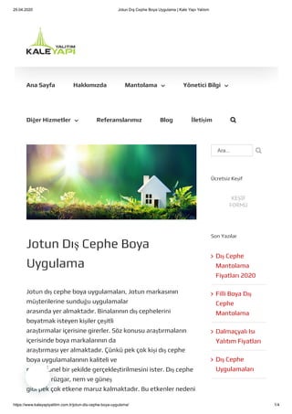 Jotun dis-cephe-boya-uygulama | PDF