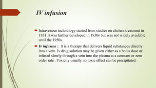 IV infusion | PPTX