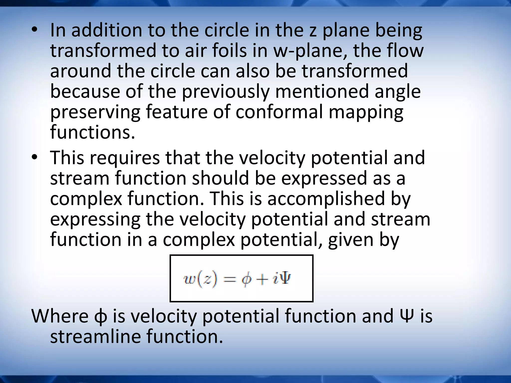 Joukowski's airfoils, introduction to conformal mapping | PDF
