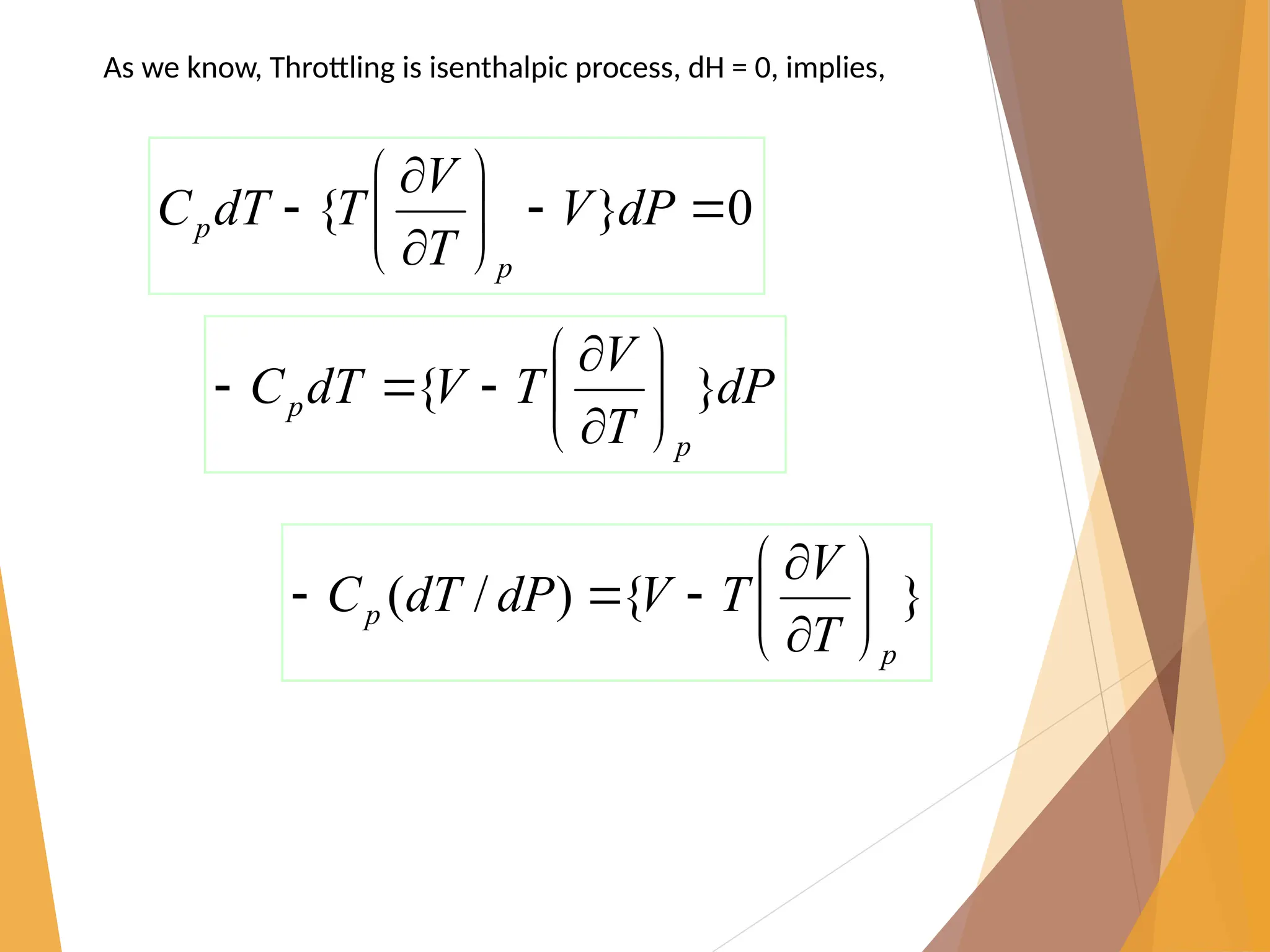 Joule-Kelvin effect, Throttliing heat transfer.pptx