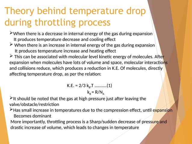 Joule-Kelvin effect, Throttliing heat transfer.pptx | Chemistry | Science