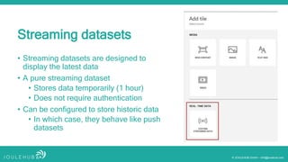 PowerBI: Real Time streaming information from Sensors | PPT