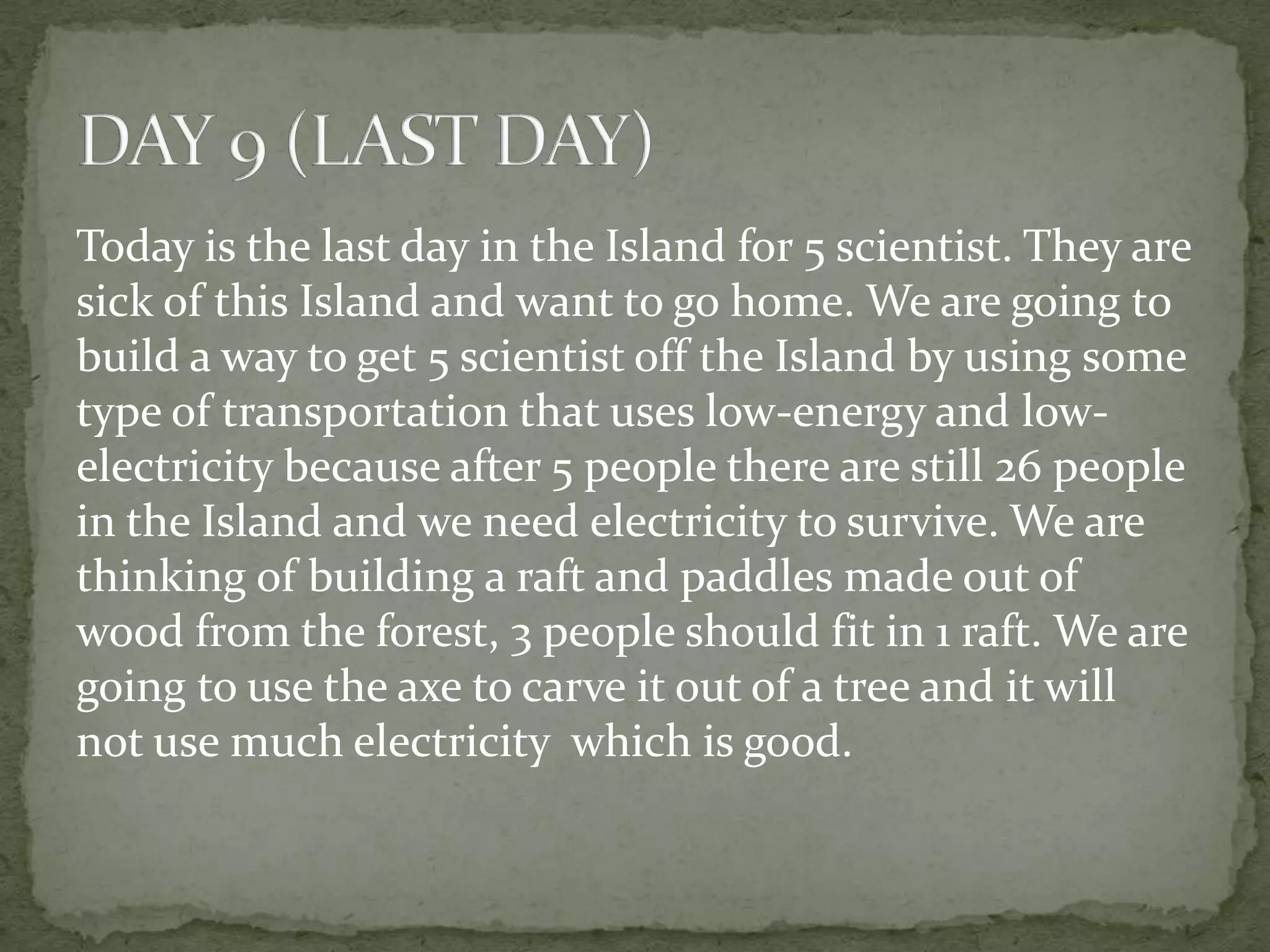 Joule island presentation | PPTX