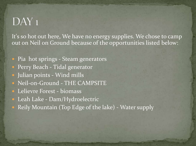 Joule island presentation | PPTX