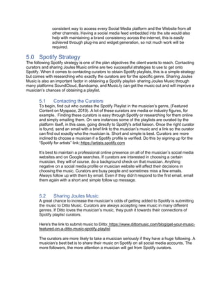 Joules Music Marketing Plan | PDF