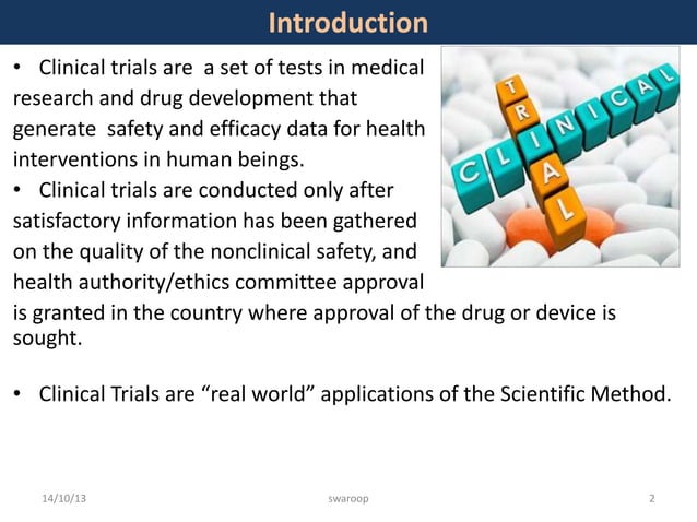 Key Concepts of Clinical Research & Clinical Trial | PPTX ...