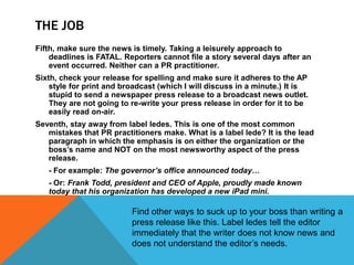 Journalism Public Relations and Public Service Announcements | PPTX ...