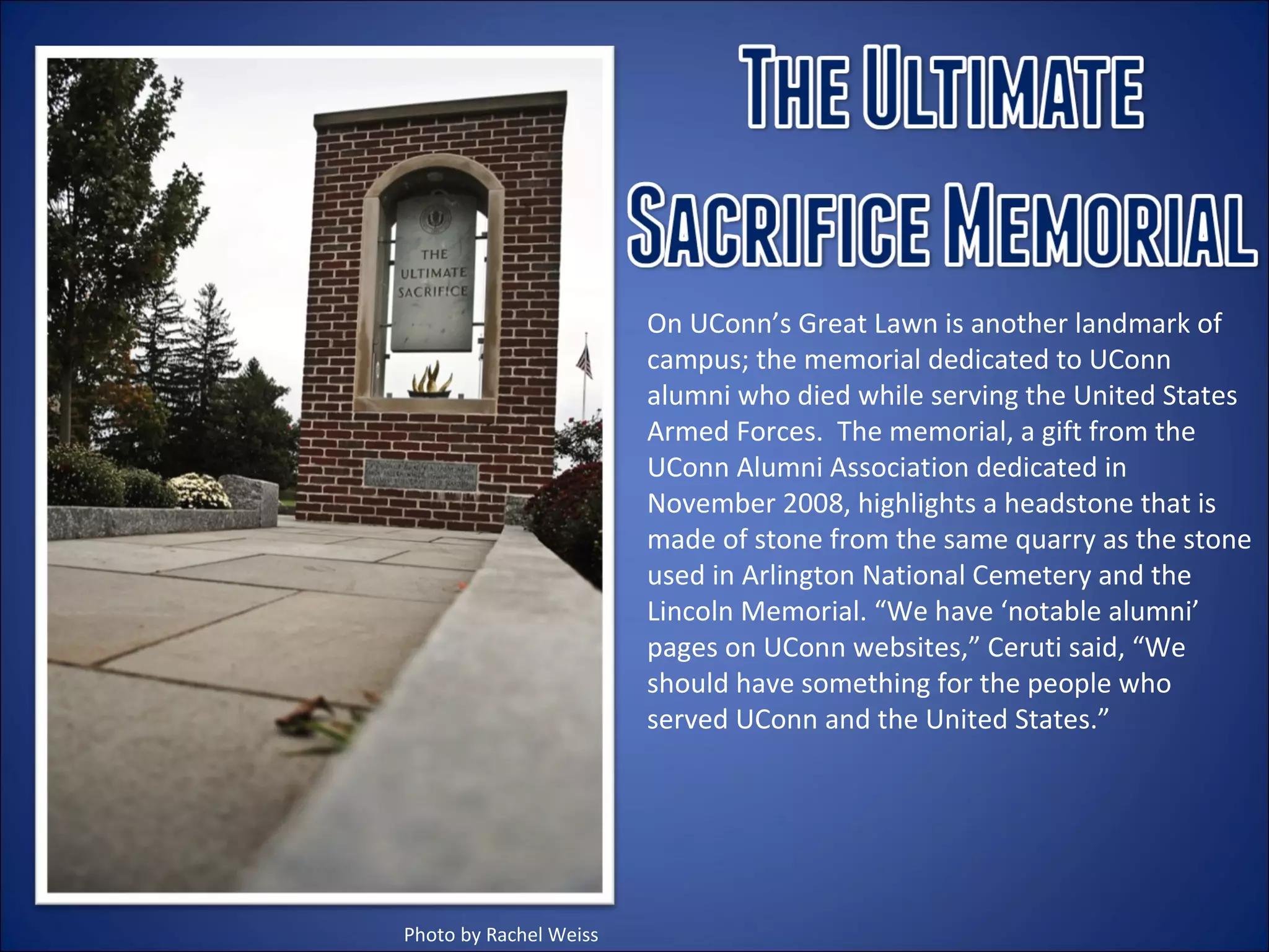 Landmarks of UConn: Storrs Campus | PPT