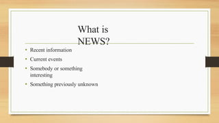 jouranlism grade 8 powerpoint presentation | PPTX