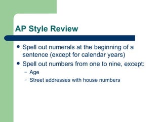JOURN 305 - Reporting with Numbers | PPT