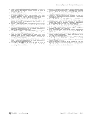 The Phylogenetic Diversity of Metagenomes | PDF