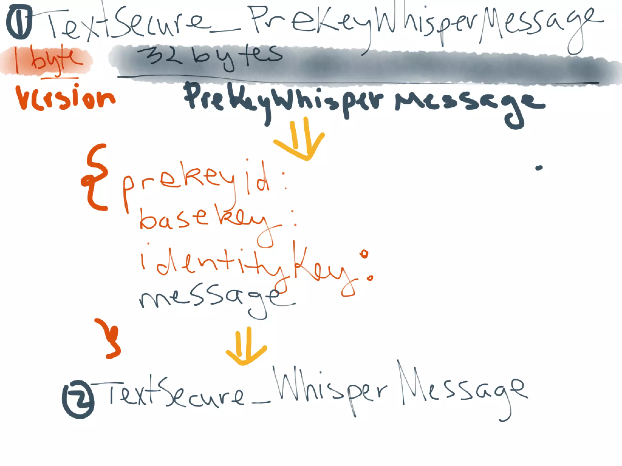 Illustration of TextSecure's Protocol Buffer usage | PDF