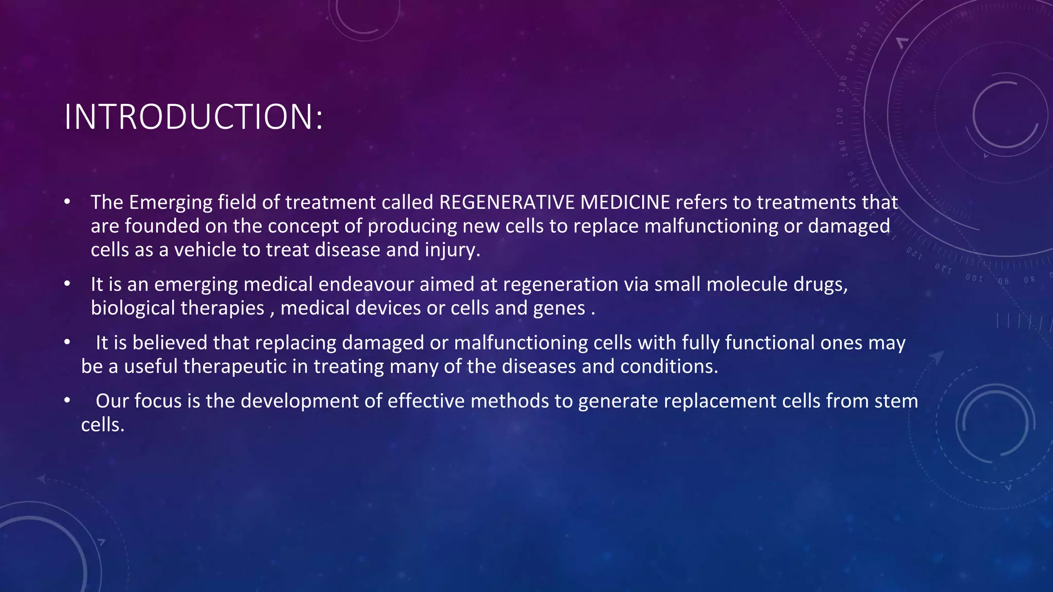 Stem cells and regenerative medicine | PPTX