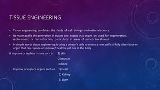 Stem cells and regenerative medicine | PPTX