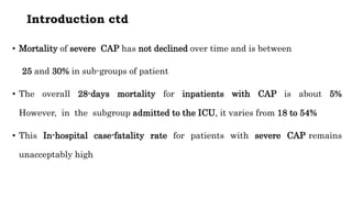 Journal club on Hydrcortisone for Severe Community acquired pneumonia ...