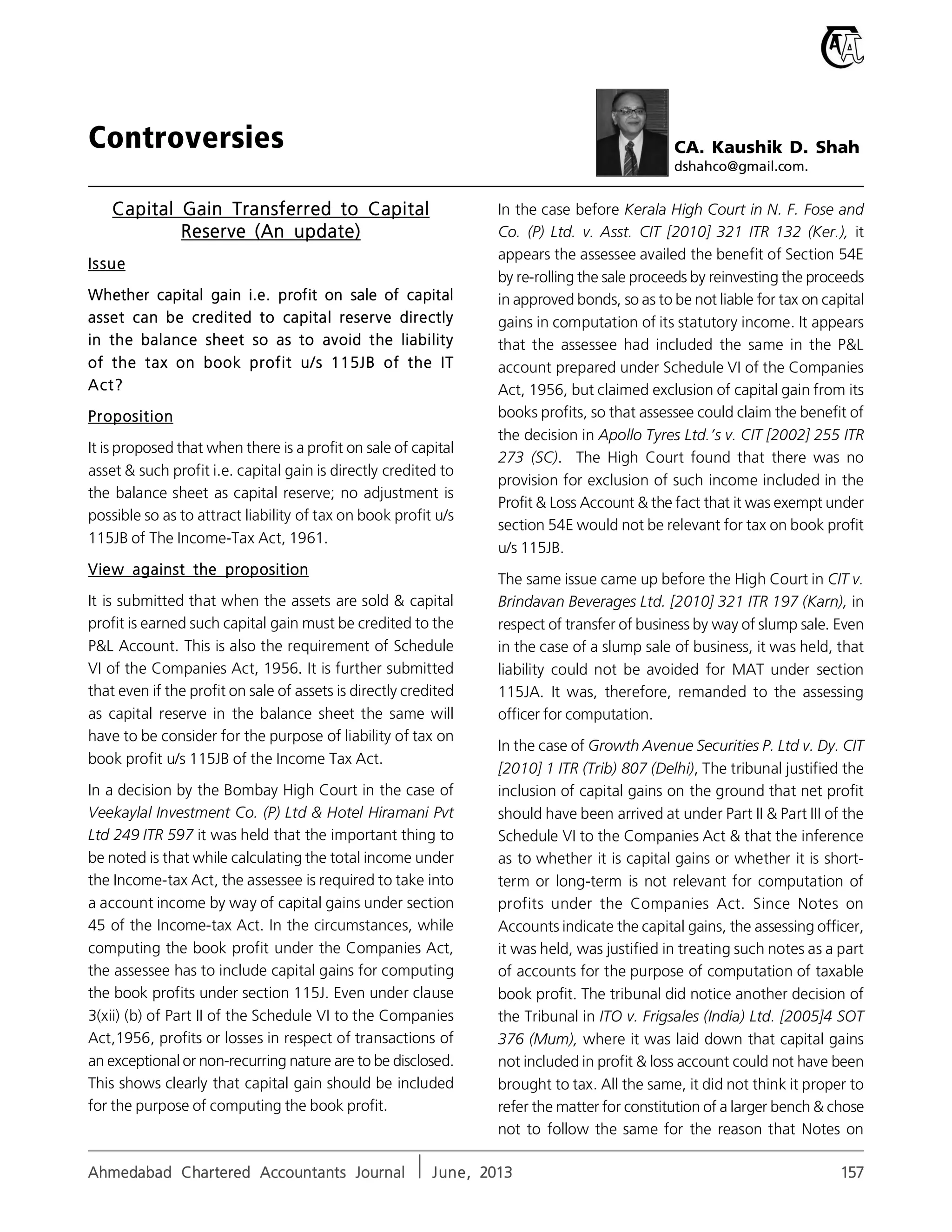 THE AHEMDABAD CHARTERED ACCOUNTANT SOCIETY | PDF