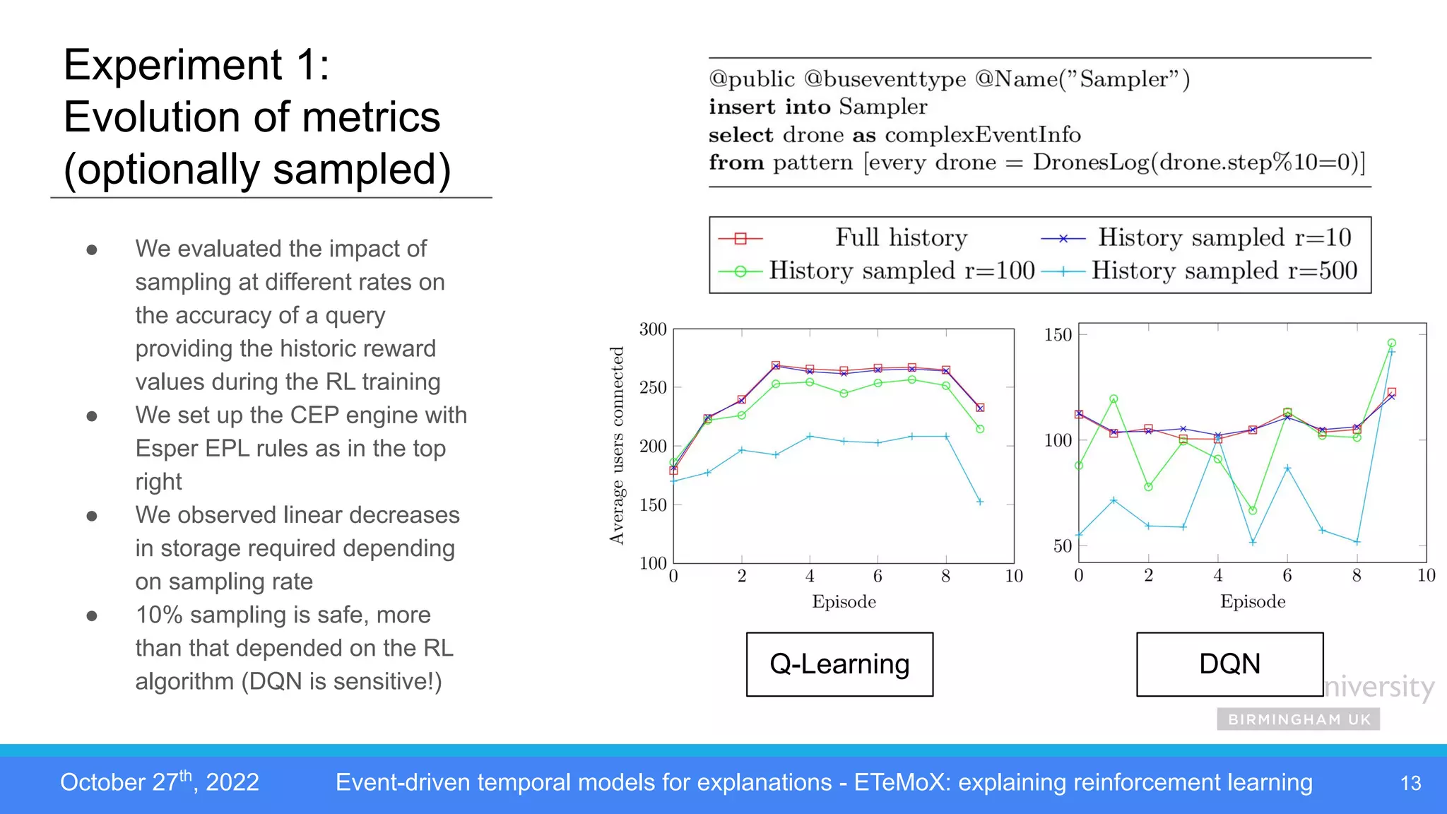 MODELS 2022 Journal-First presentation: ETeMoX - explaining reinforcement learning | PDF