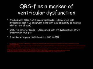 QRS FRAGMENTATION: ADULT TETROLOGY OF FALLOT | PPTX