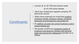 CLINICAL APPLICATIONS OF MTA | PPTX