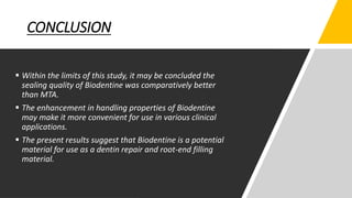 CLINICAL APPLICATIONS OF MTA | PPTX