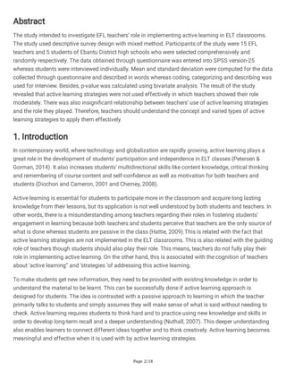 Journal published active learning in English Language | PDF ...