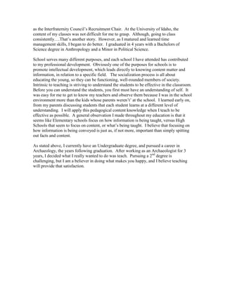 Journal - Educational Background | PDF