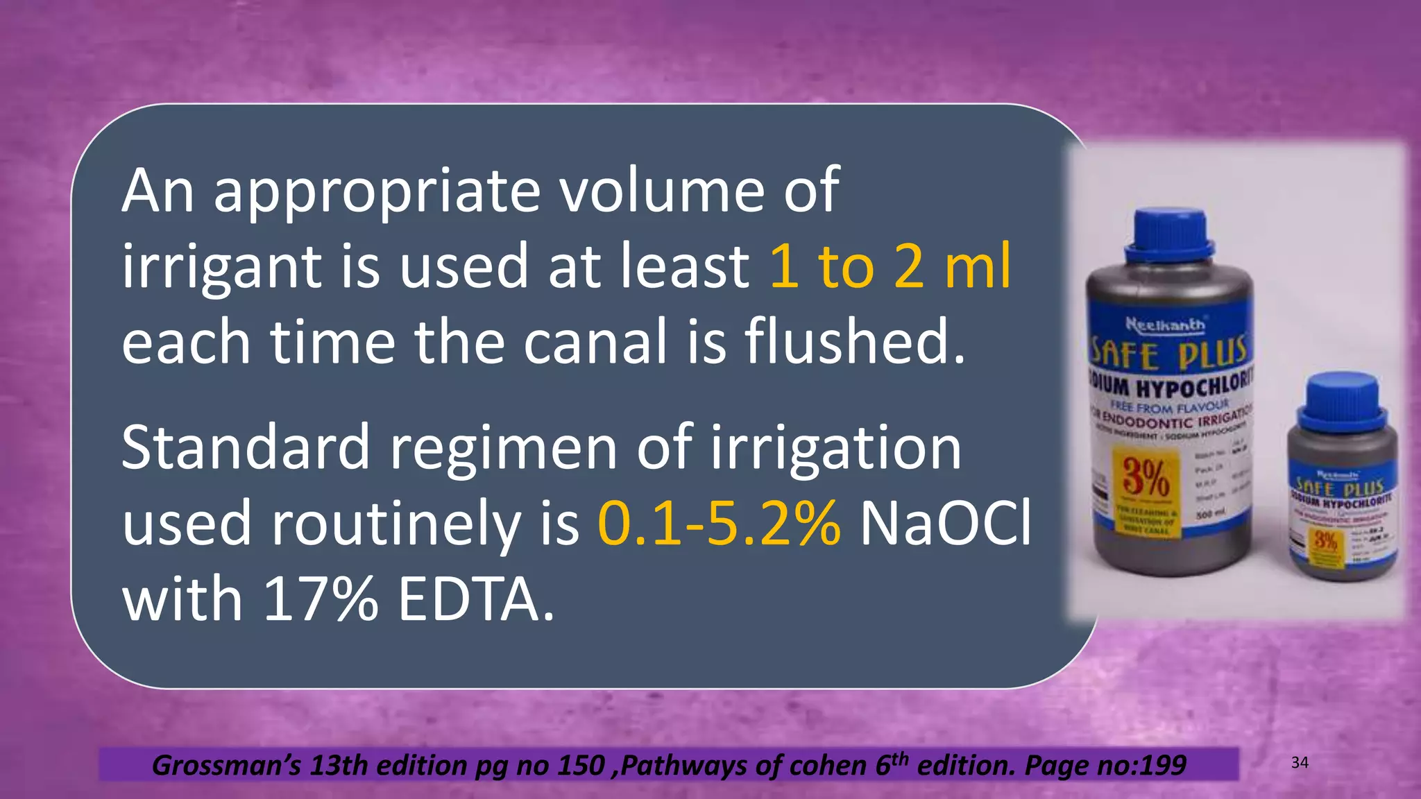 Sodium hypochlorite and its use as an endodontic irrigant Australian ...