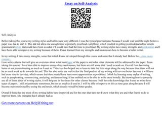 Journal Article Analysis Essay Example | PPT