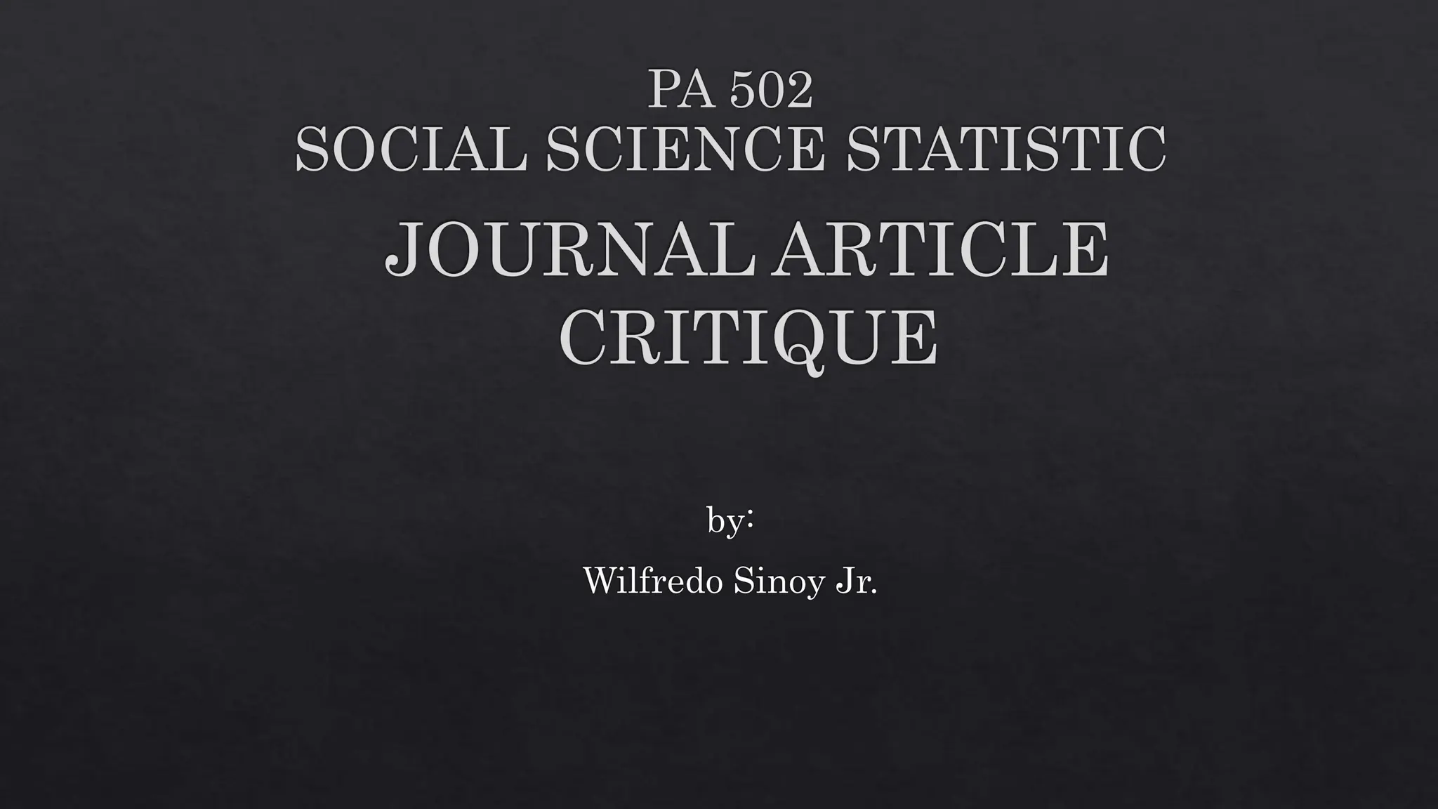 JOURNAL ARTICLE CRITIQUE sample sample.pptx
