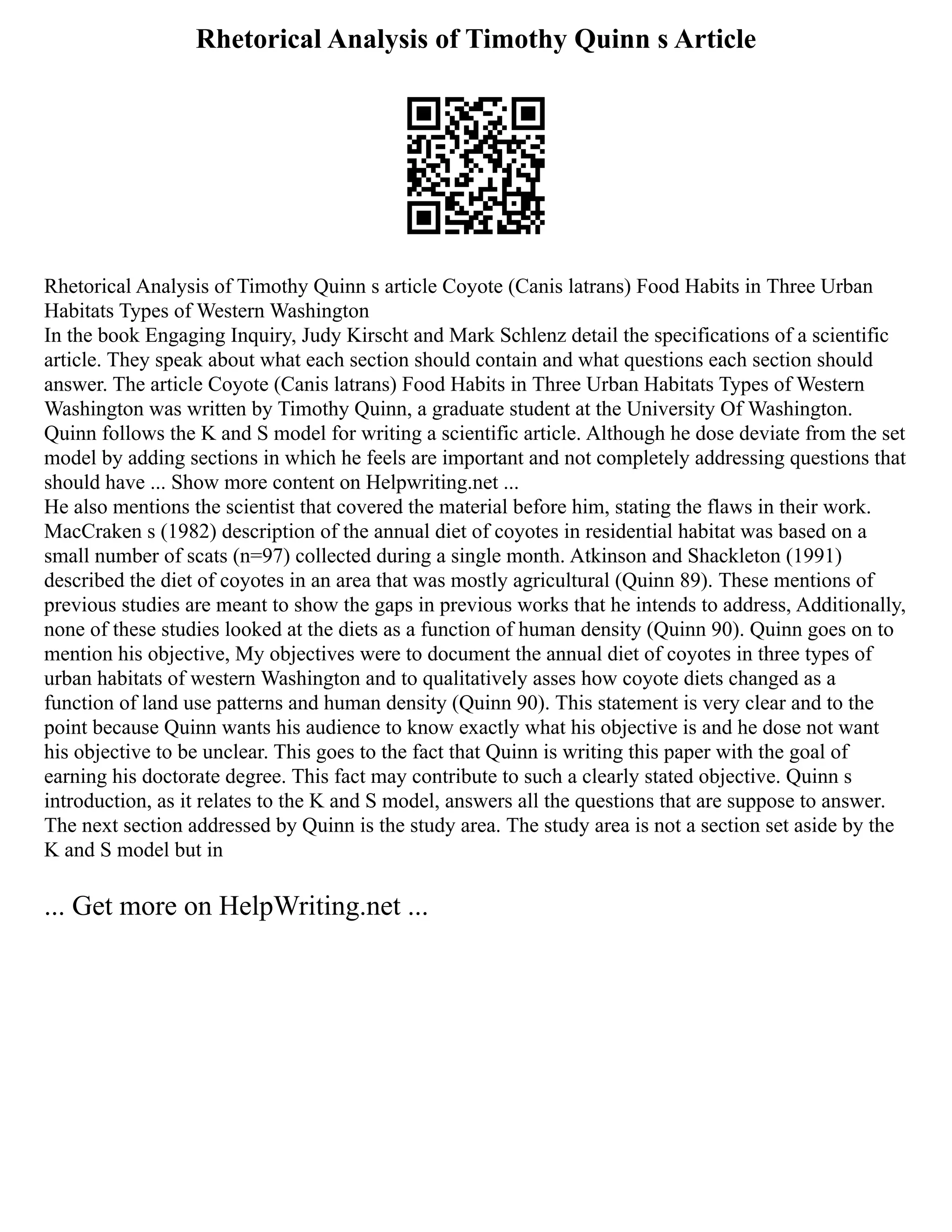 Journal Article Examples For Student - ParkertaroSingh | PDF